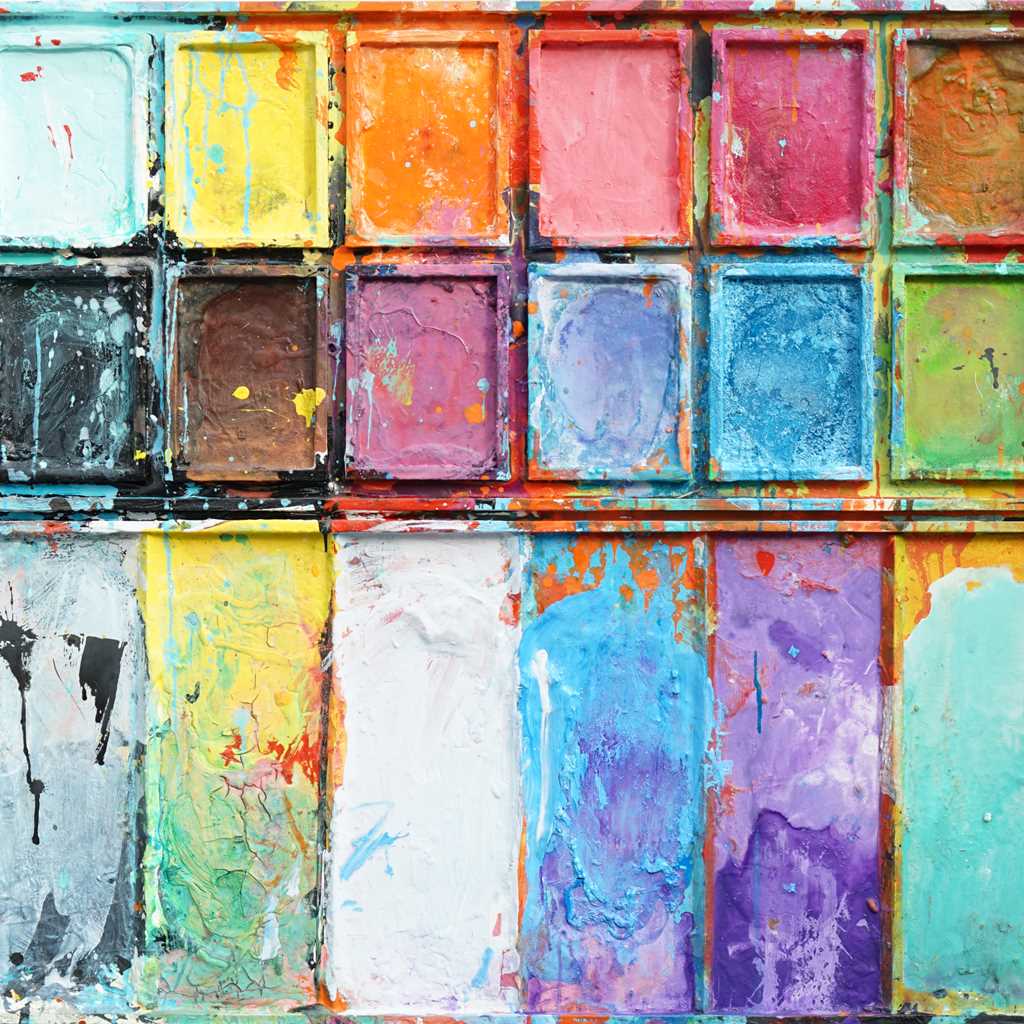 Bunte Farben - großes Bild kaufen - abstraktes Gemälde– Atelier Hellbusch