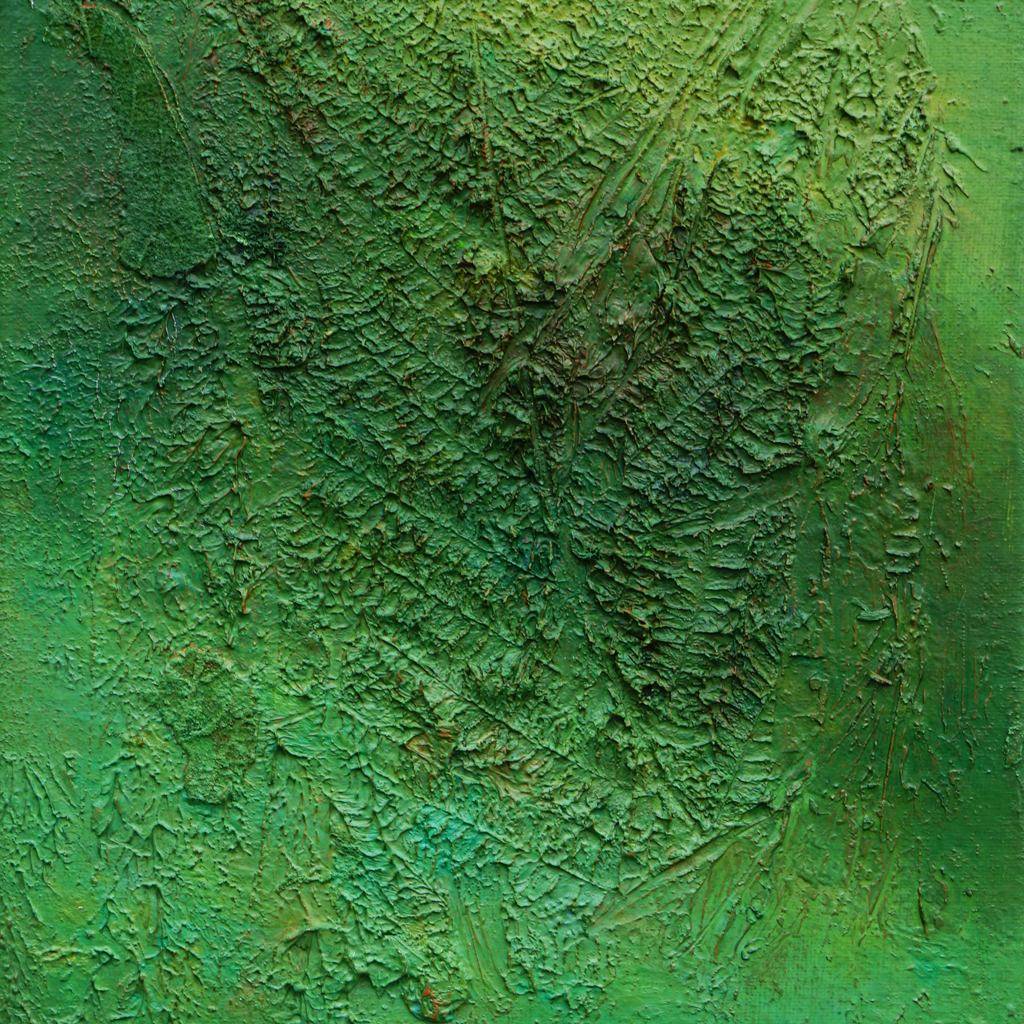 Ahmed (2025) – buy an abstract green small-format painting– Atelier ...